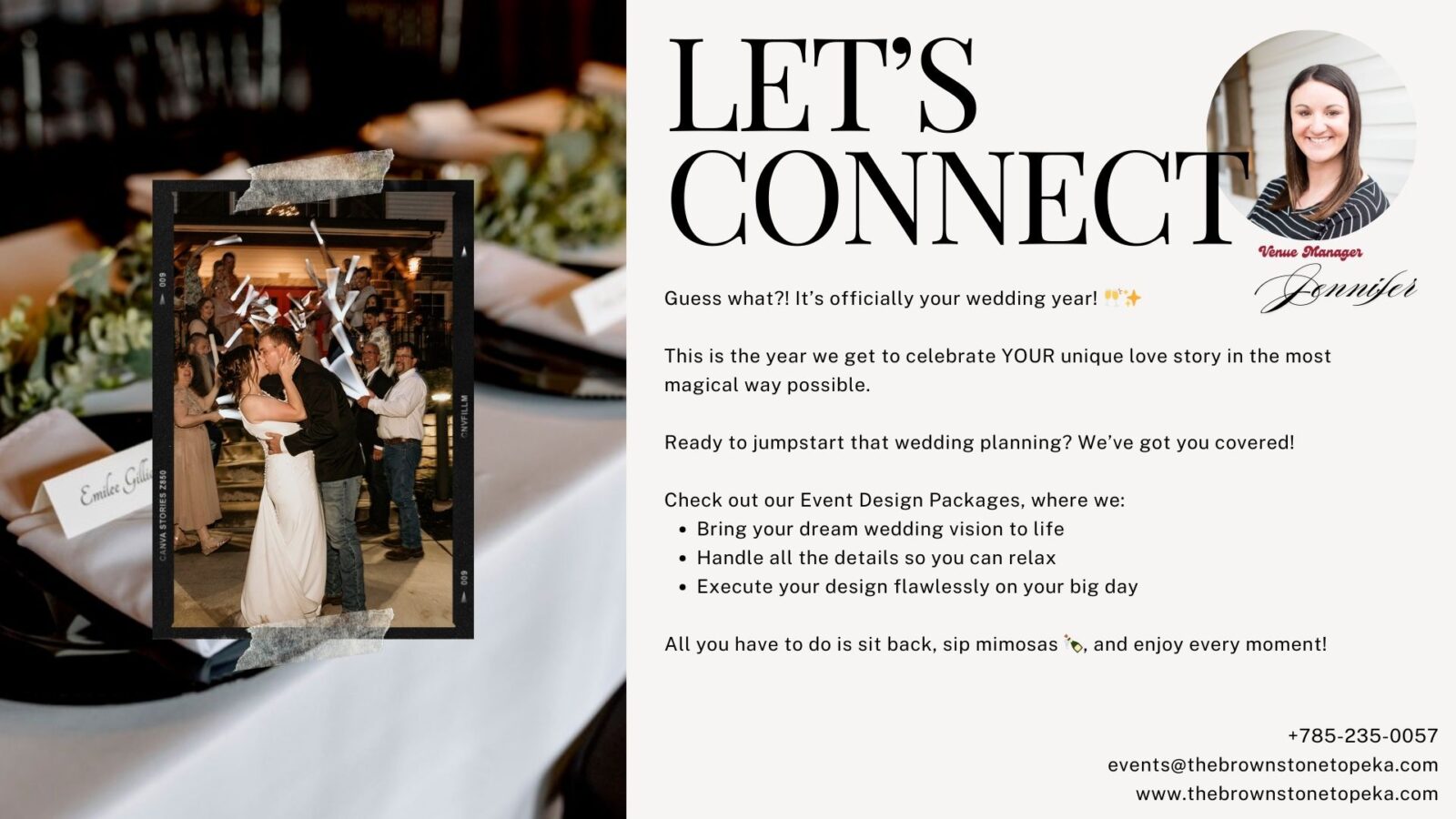 The Wedding Experience | thebrownstonetopeka.com